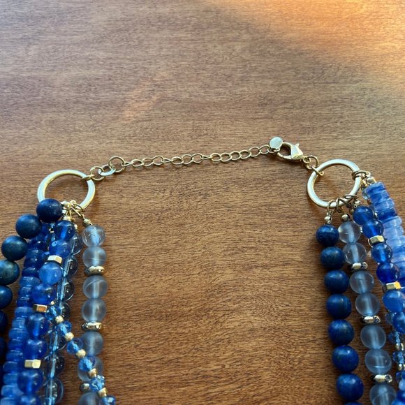 LOFT | Jewelry | Multi Blue Color Loft Necklace | Poshmark